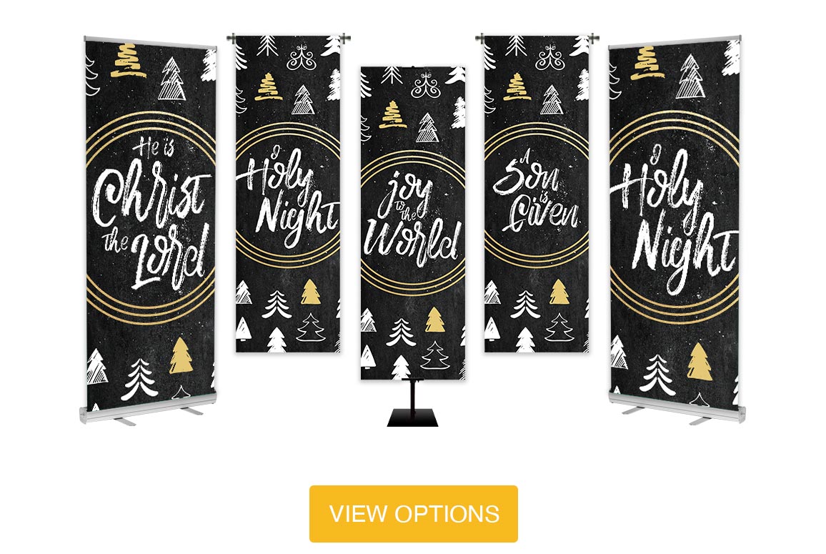 Christmas Design Styles | Indoor Christmas Banners | ChurchBanners.com