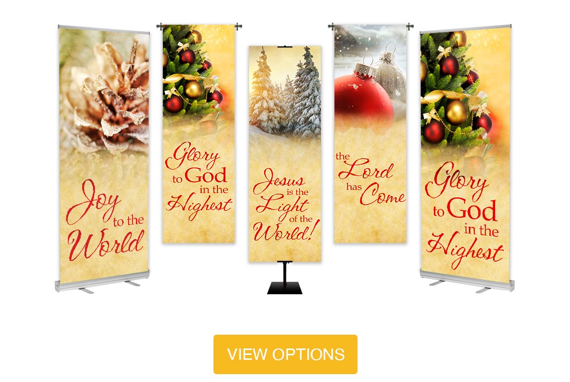 Christmas Design Styles | Indoor Christmas Banners | ChurchBanners.com