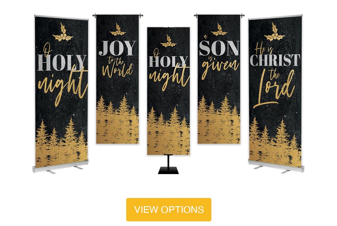 Christmas Design Styles | Indoor Christmas Banners | ChurchBanners.com