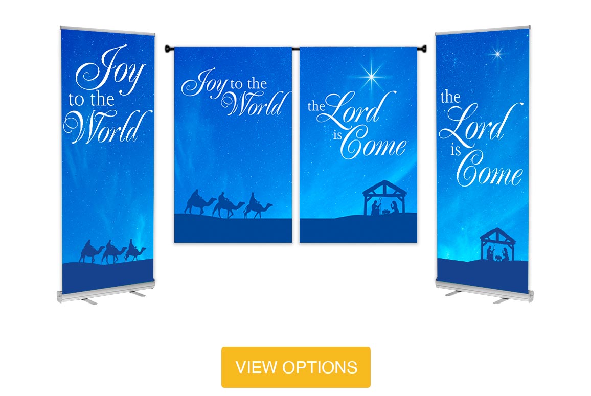 Christmas Design Styles | Indoor Christmas Banners | ChurchBanners.com
