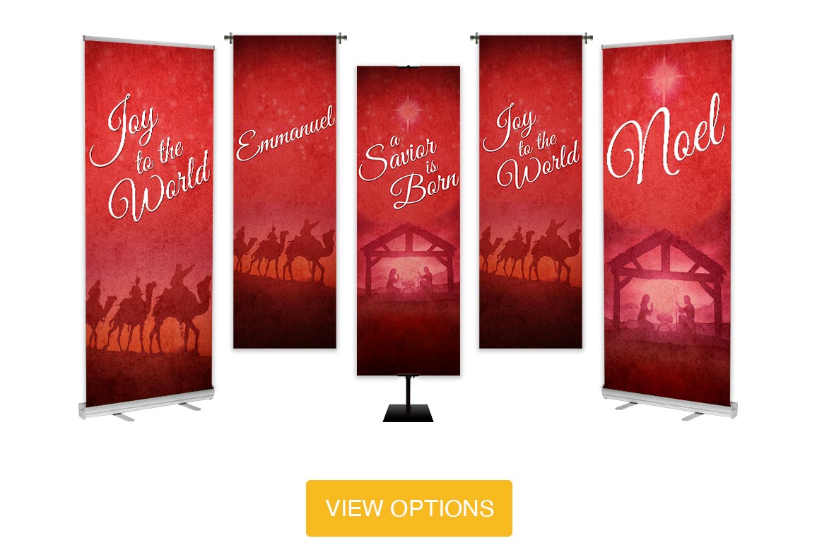 Christmas Design Styles | Indoor Christmas Banners | ChurchBanners.com