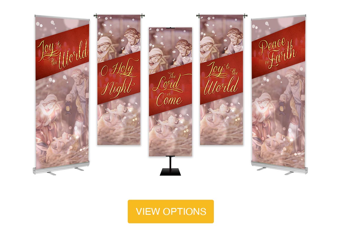 Christmas Design Styles | Indoor Christmas Banners | ChurchBanners.com