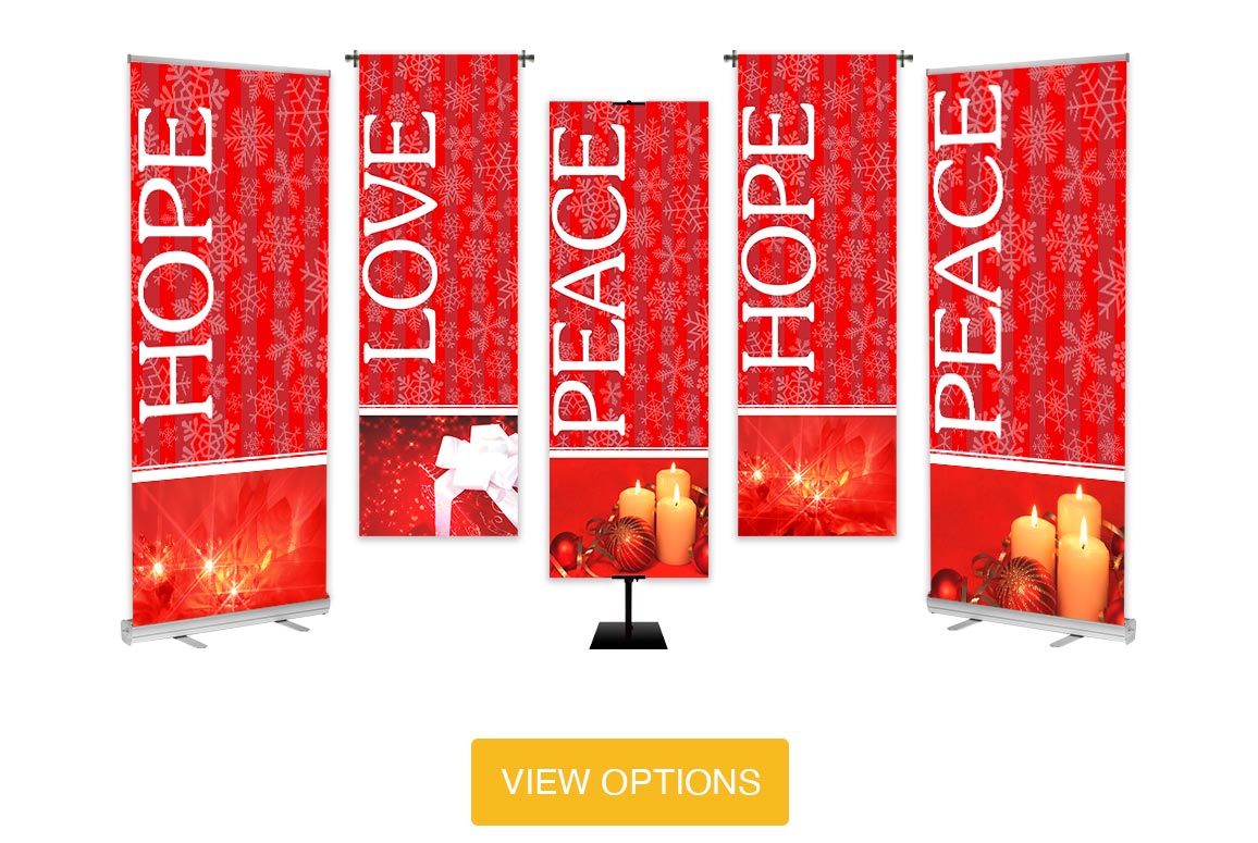 Christmas Design Styles | Indoor Christmas Banners | ChurchBanners.com