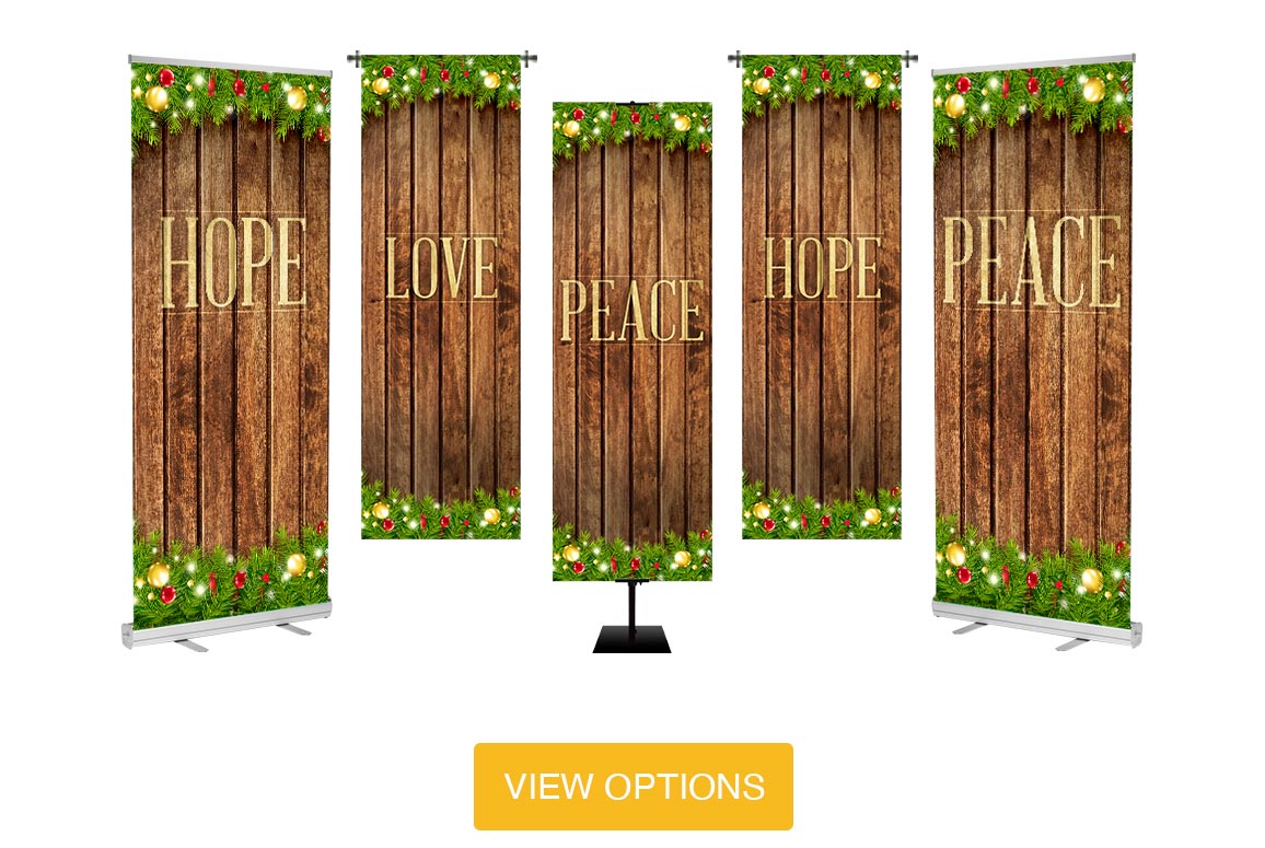 Christmas Design Styles | Indoor Christmas Banners | ChurchBanners.com