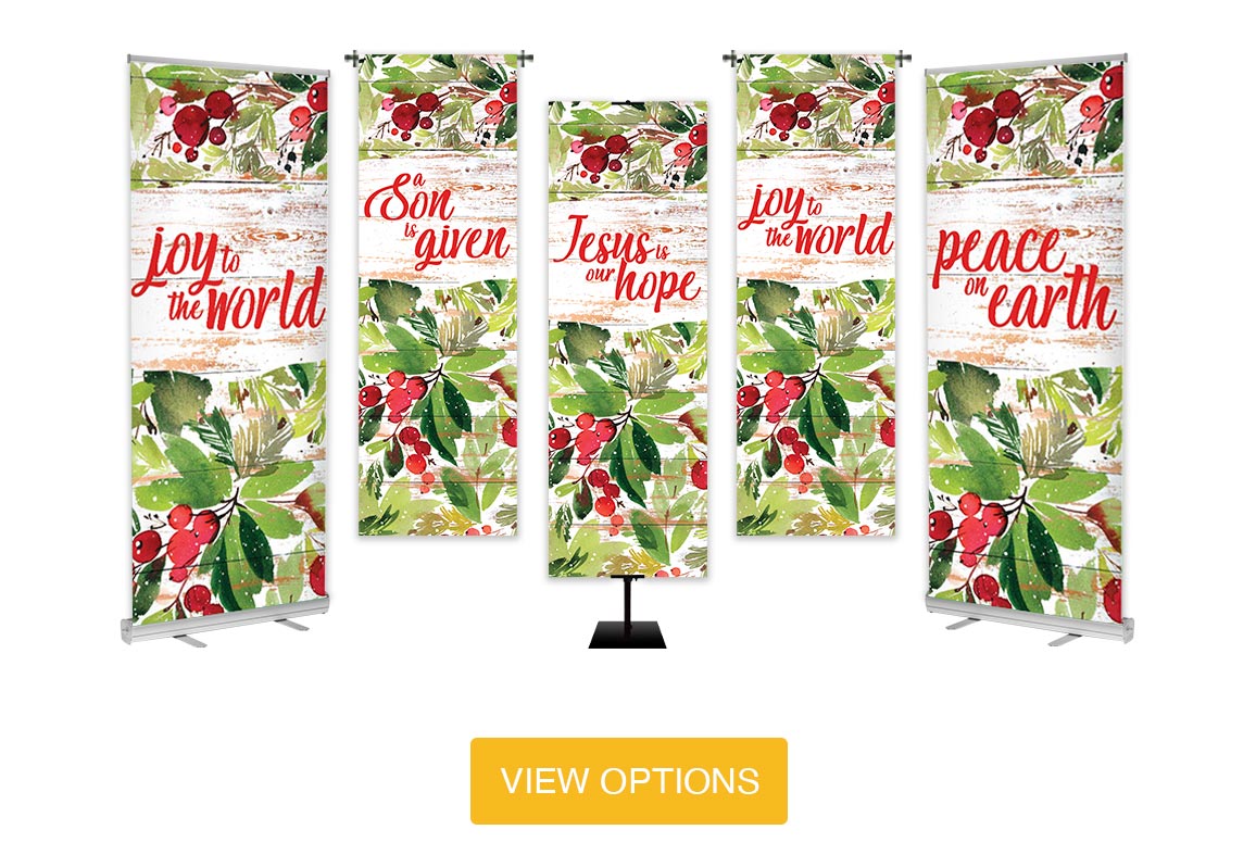 Christmas Design Styles | Indoor Christmas Banners | ChurchBanners.com
