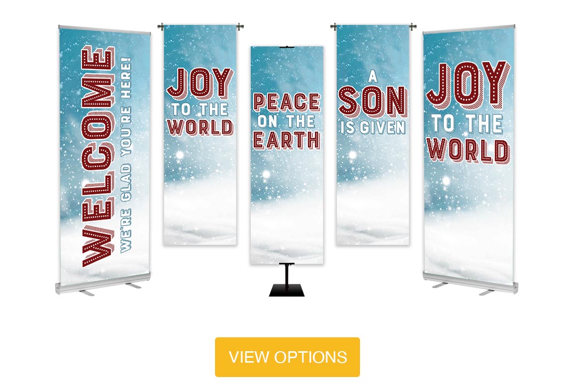 Christmas Design Styles | Indoor Christmas Banners | ChurchBanners.com