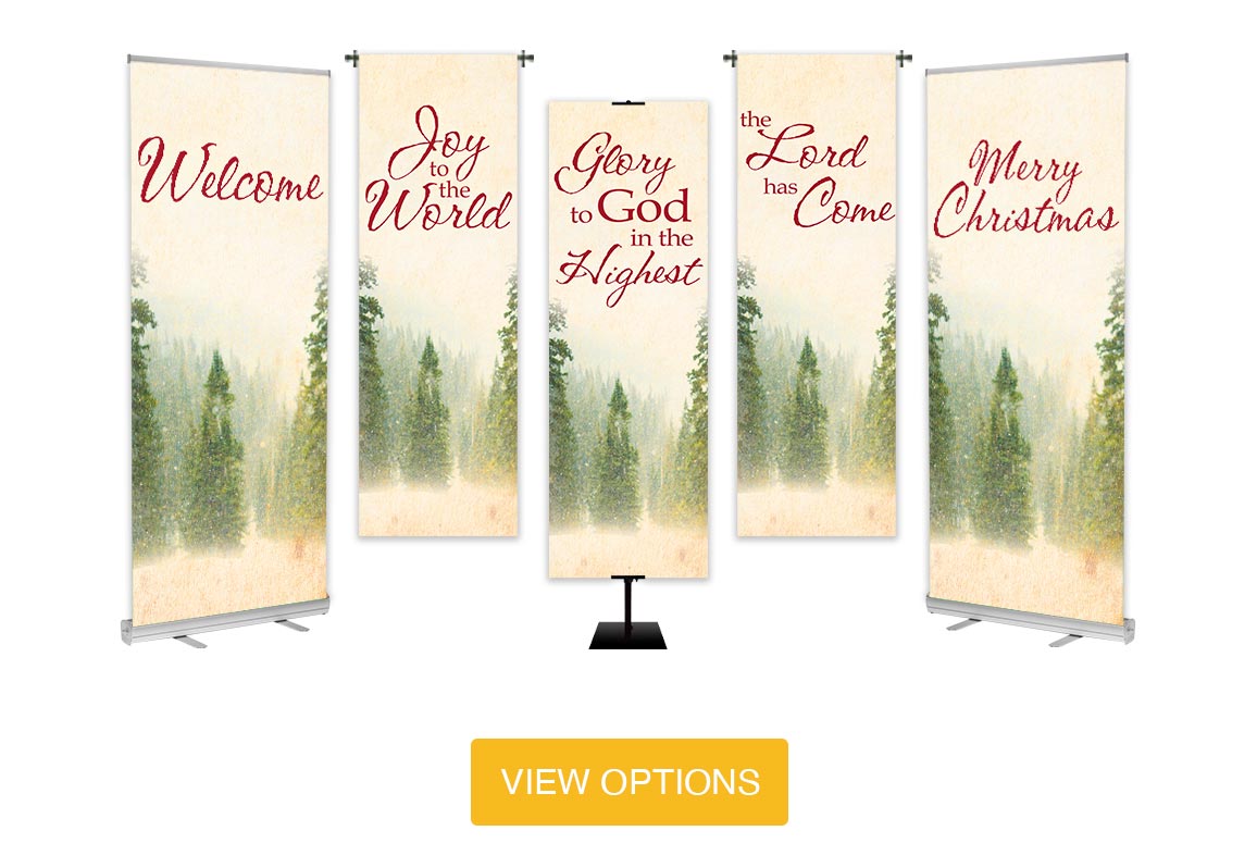 Christmas Design Styles | Indoor Christmas Banners | ChurchBanners.com