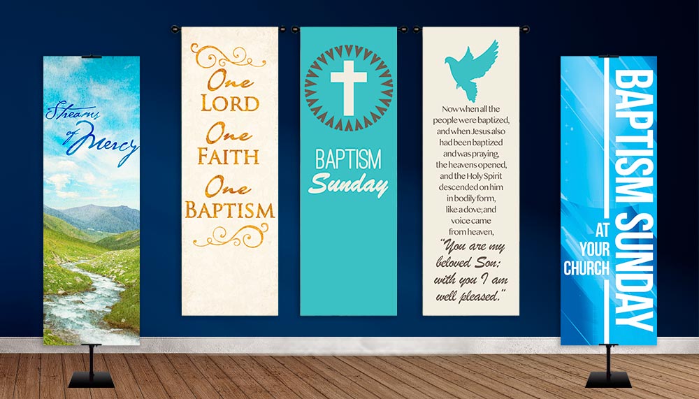 Baptism Banners | ChurchBanners.com