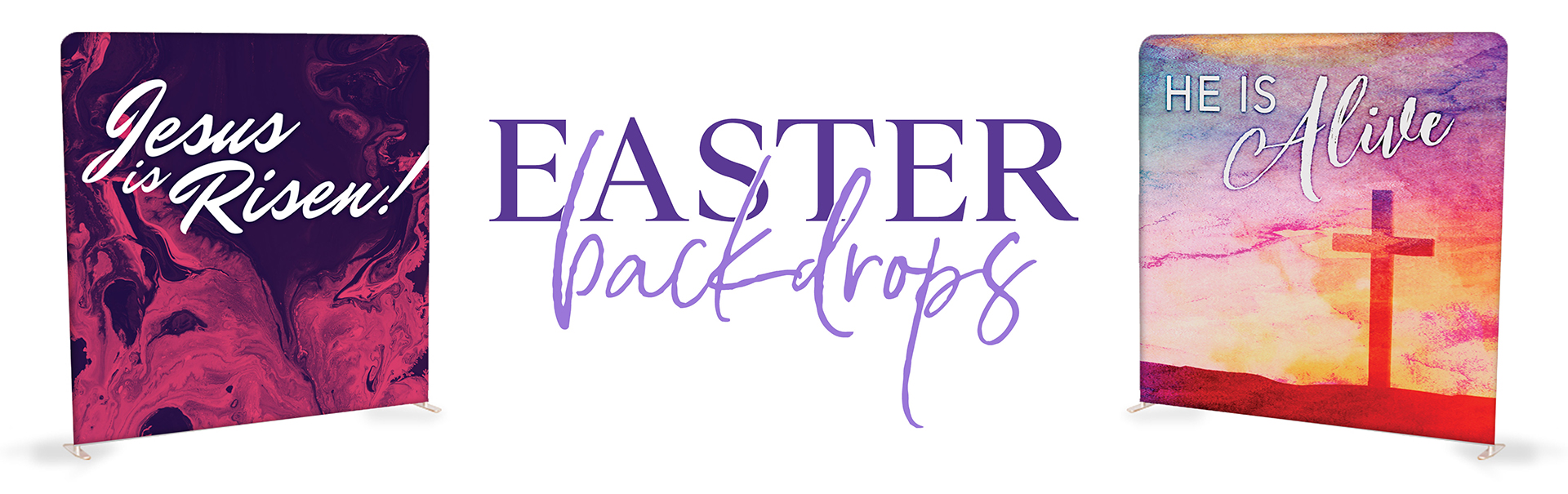 Easter Backdrop Banner Ideas - ChurchBanners.com