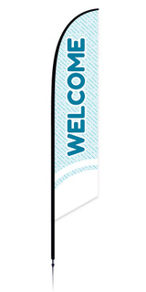 Welcome - Feather Flag - RS08 - ChurchBanners.com