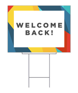 Yard Sign - Style 4 - Welcome Back | ChurchBanners