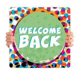 Welcome Back - Handheld Sign - HHK029 - ChurchBanners.com