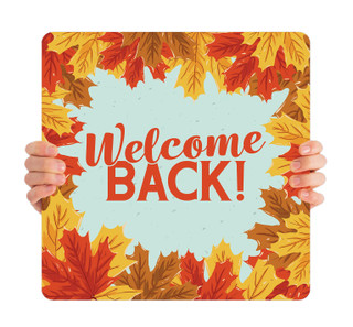Welcome Back - Handheld Sign - FHH035 - ChurchBanners.com