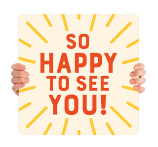 So Happy Rays - Handheld Sign - HHR024 - ChurchBanners.com