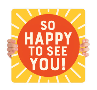 So Happy Circle - Handheld Sign - HHR021 - ChurchBanners.com