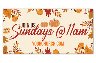 Join Us - Outdoor Fall Banner - HB331 - ChurchBanners.com