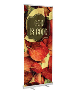 God is Good - D2 Retractable - HB258 - ChurchBanners.com