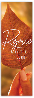 HB200 Rejoice - Fall Banner - ChurchBanners.com