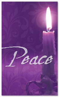 Peace - Advent Banner - ADV010-2 Purple xw - ChurchBanners.com