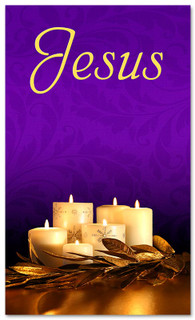 Advent Banner - ADV004b Jesus Purple xw - ChurchBanners.com