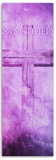L241 Sanctified Purple - Lent Banner - ChurchBanners.com