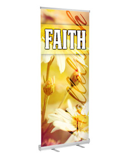 Faith - D2 Retractable - SW019 - ChurchBanners.com