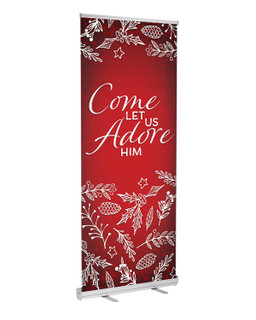Come Adore Him - D2 Retractable - CB180 - ChurchBanners.com
