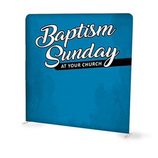 Baptism Backdrop - Style 6 Tension - ChurchBanners.com