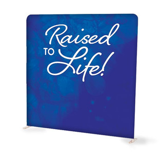 Raise to Life - Baptism Backdrop Style 10 Tension - ChurchBanners.com
