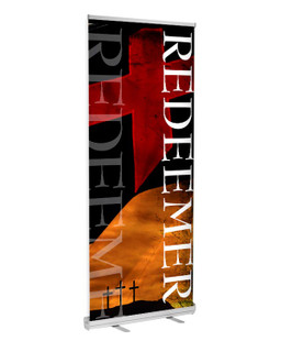 Redeemer - D2 Retractable - PB020 - ChurchBanners.com