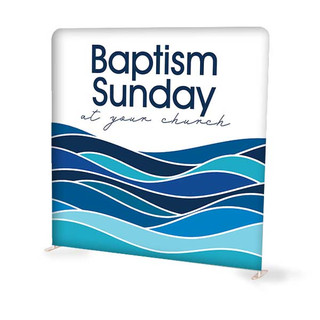 Baptism Backdrop - Style 15 Tension - ChurchBanners.com