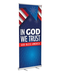 In God We Trust - D2 Retractable - PT037 - ChurchBanners.com