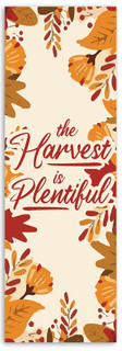 HB335 Harvest is Plentiful - Fall Banner - ChurchBanners.com
