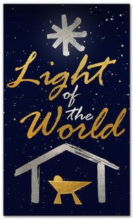 Light of the World - Christmas Banner - NXM281 xw - ChurchBanners.com