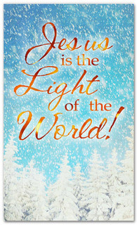 BC064 Jesus is the Light of the World xw - ChurchBanners.com
