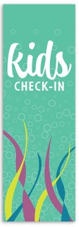 Kids Check-in - Indoor Banner - Undersea - ChurchBanners.com