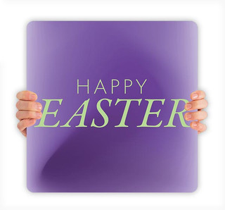 Happy Easter - Handheld Sign - HHE169 - ChurchBanners.com
