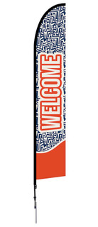 Welcome - Feather Flag - Style 42 - ChurchBanners.com