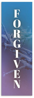E550 Forgiven - Easter Banner - ChurchBanners.com