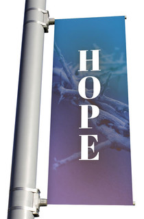Hope - Light Pole Banner - E551 - ChurchBanners.com