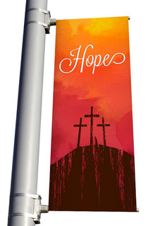 Hope - Light Pole Banner - E465 - ChurchBanners.com