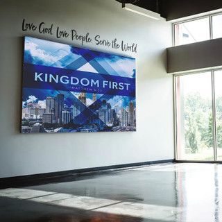 Wall Mounted Fabric | SEG Wall Display | ChurchBanners.com