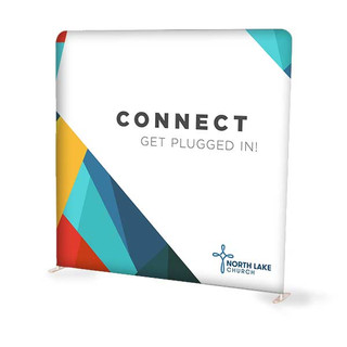 Connect - Tension Backdrop Display - Straight - Style 4 - ChurchBanners.com