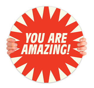 You Are Amazing - Circle Handheld Sign - HH086 - ChurchBanners.com