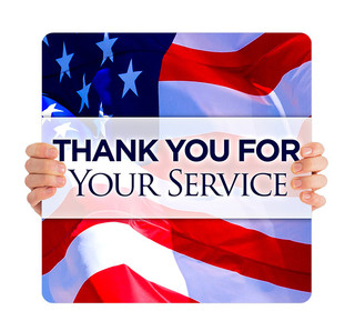 Thank You For Your Service - Square Handheld - PTHH013 - ChurchBanners.com