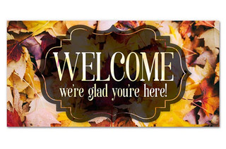 Welcome - Outdoor Fall Banner - Series 14 - ChurchBanners.com