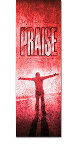 ND127 Praise Red - ChurchBanners.com