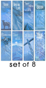 I Am 10 Blue Banner Set - ChurchBanners.com