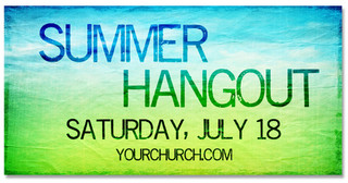 Summer Hang Out - Outdoor Banner - ChurchBanners.com