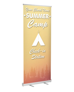 Check In - D2 Retractable - VBS Summer Camp - ChurchBanners.com